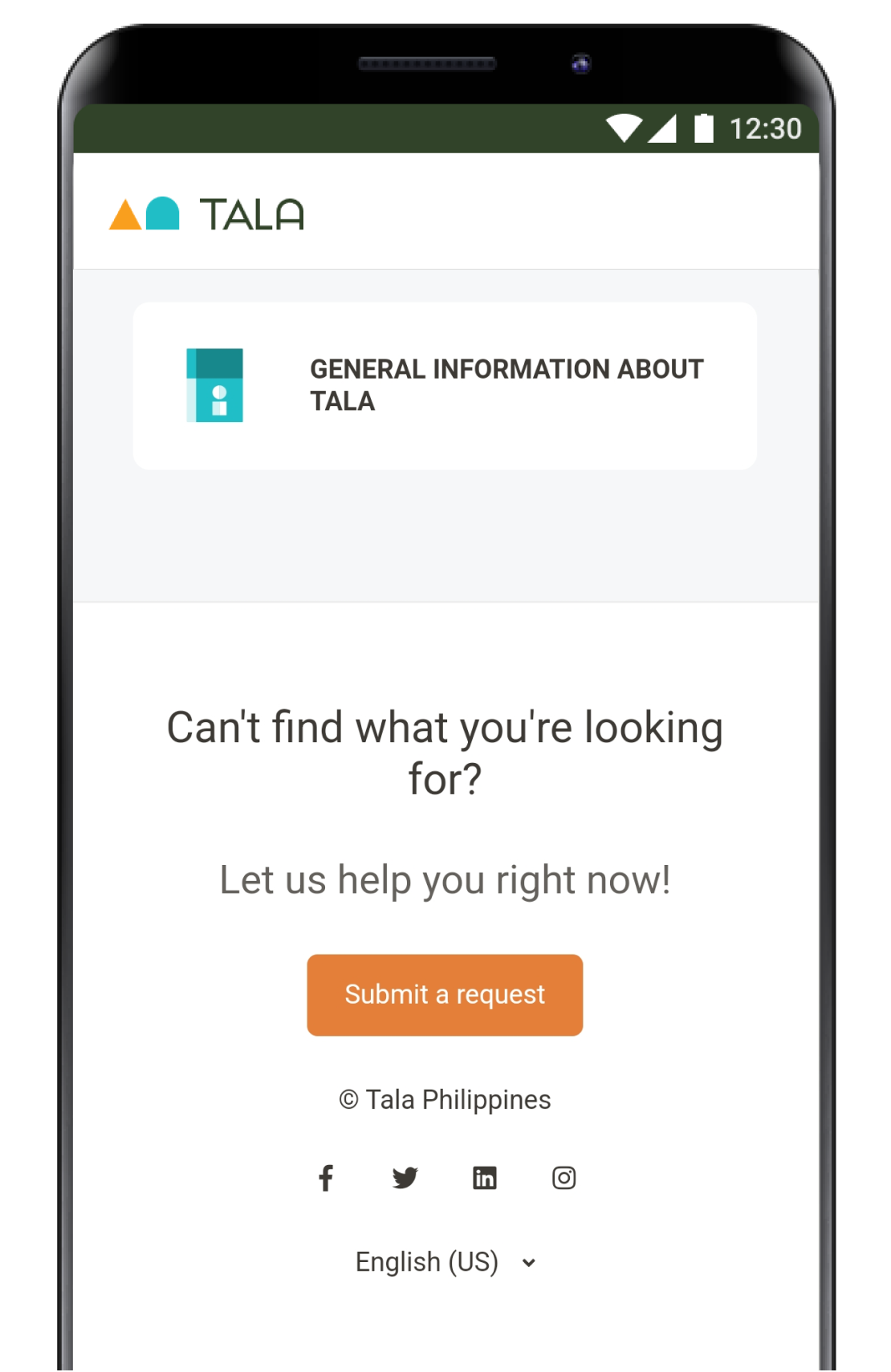 Raise Concerns Through Our Tala In-App Helpdesk! - Tala Philippines